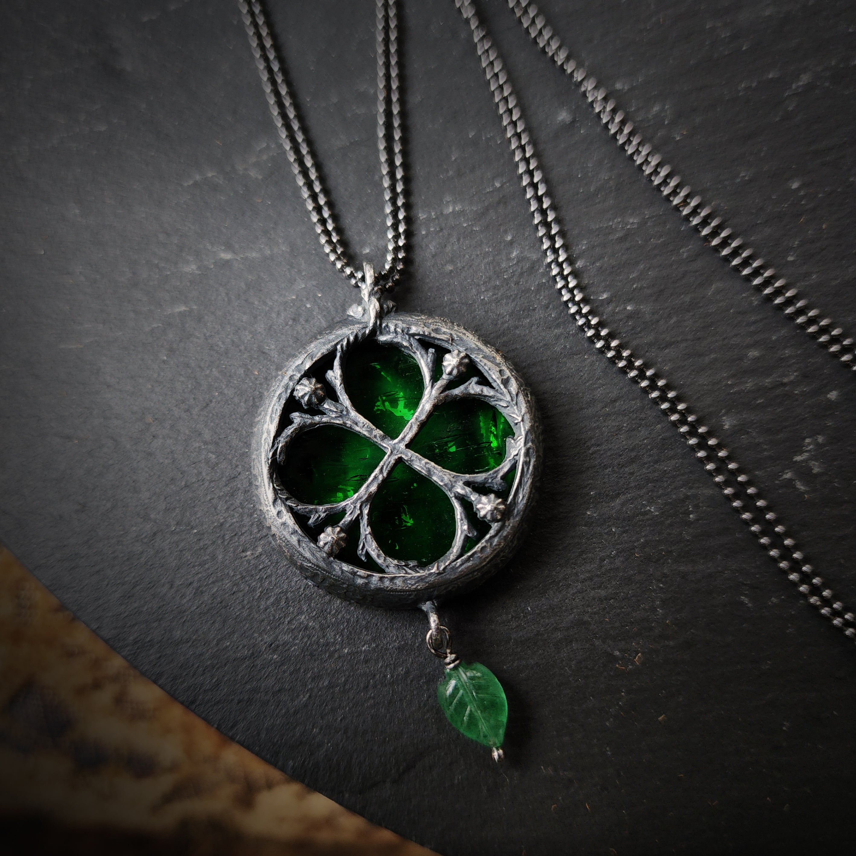 forest dreams - floriated clover miracle window amulet – Parrish Relics