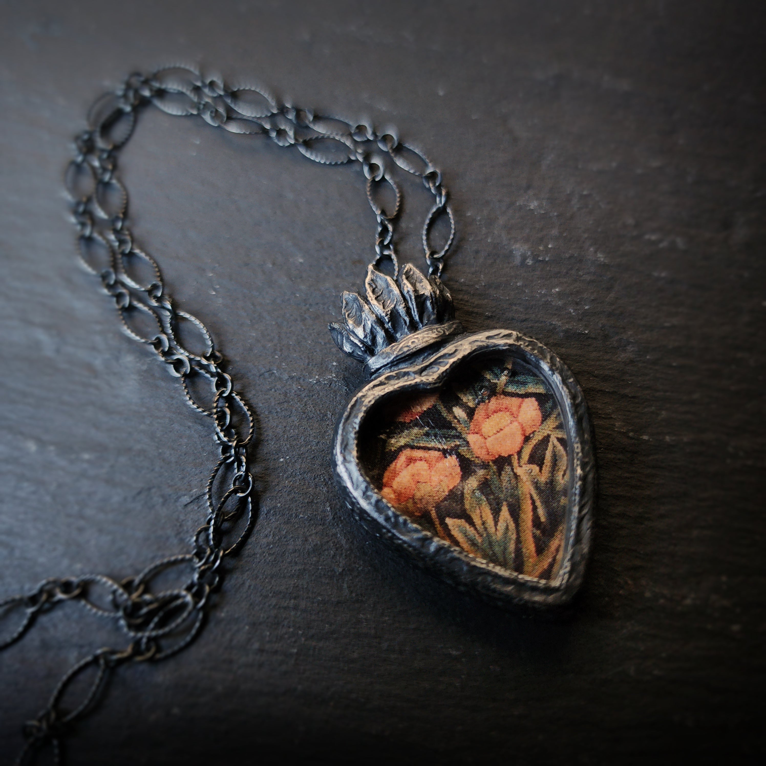geminae rosae - sacred heart amulet – Parrish Relics