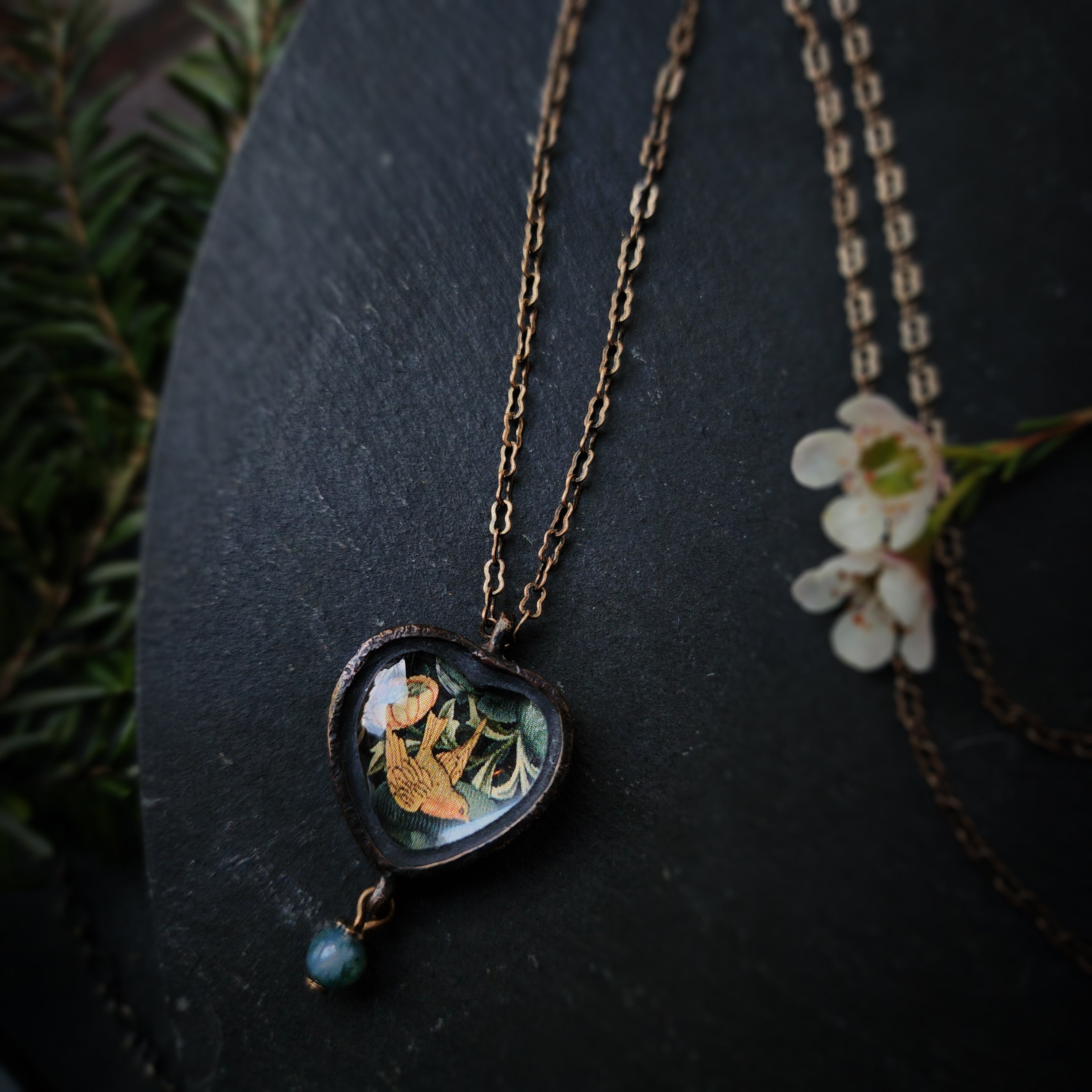 flora's heart - pictorial shrine amulet – Parrish Relics