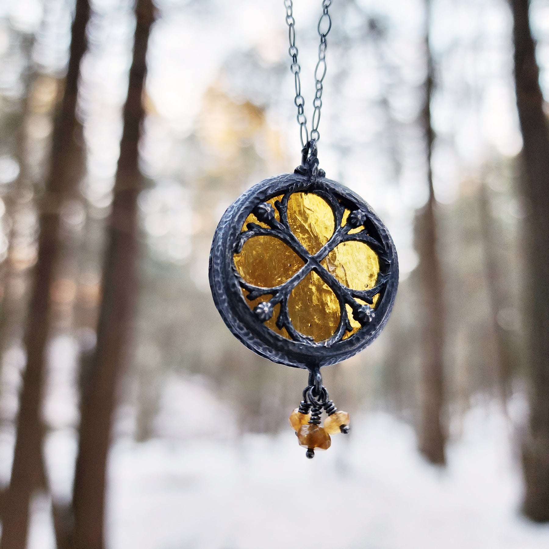 the infinity of the hive - floriated clover miracle window amulet ...